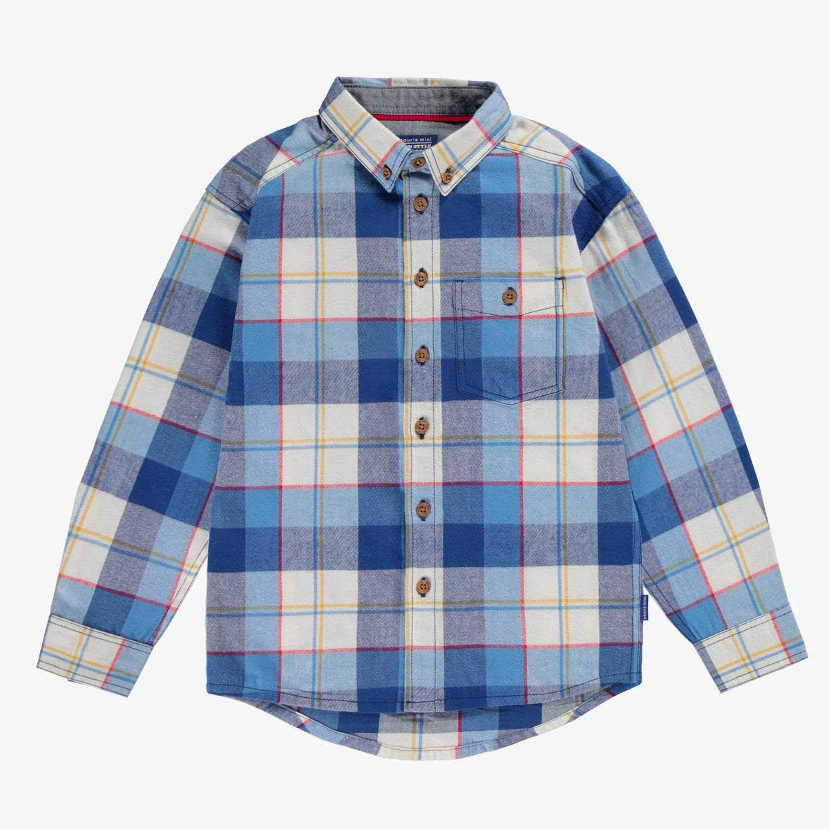 SOURIS MINI BUTTON DOWN PLAID SHIRT – Magic Piper